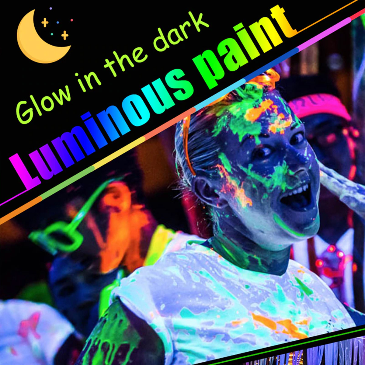 Luminous paint - Svetleće neonske boje za oslikavanje lica i tela ...