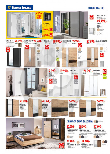 Forma Ideale Nameštaj Katalog Akcija Septembar 2022. | Kuda u Kupovinu