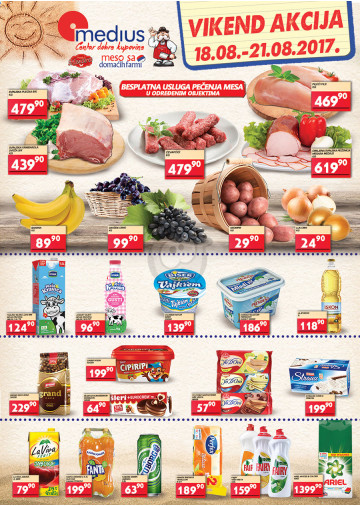 Medius Vikend Akcija 19.08. -21.08.2017. | Kuda u Kupovinu