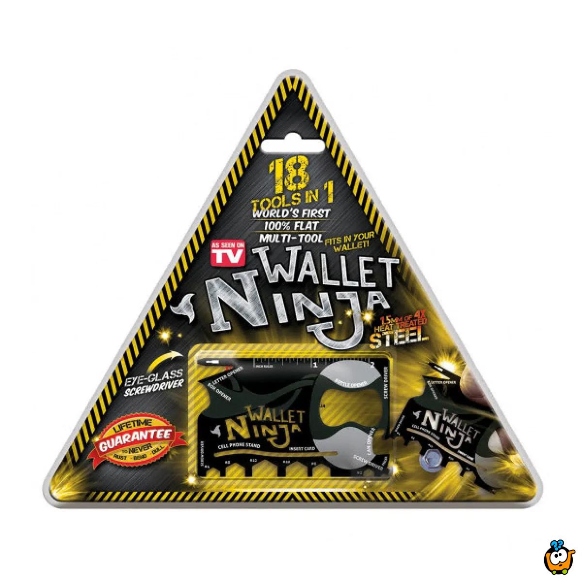 Wallet Ninja - 18 u 1 multifunkcionalna alat-kartica | Kuda u Kupovinu